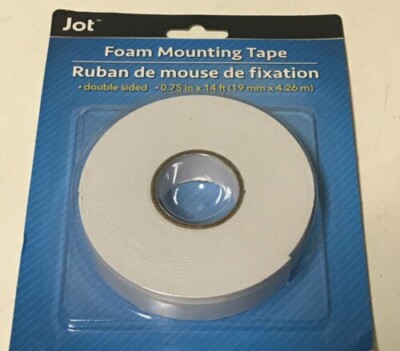 Jot Double Sided Foam Mounting Tape Roll .75 in x 14 Ft FREE SHIPPING ...