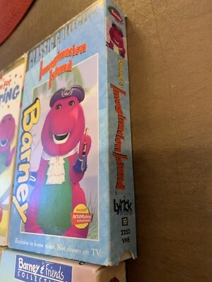 barney vhs lot bundle of 7 vhs tapes vintage | Grelly USA