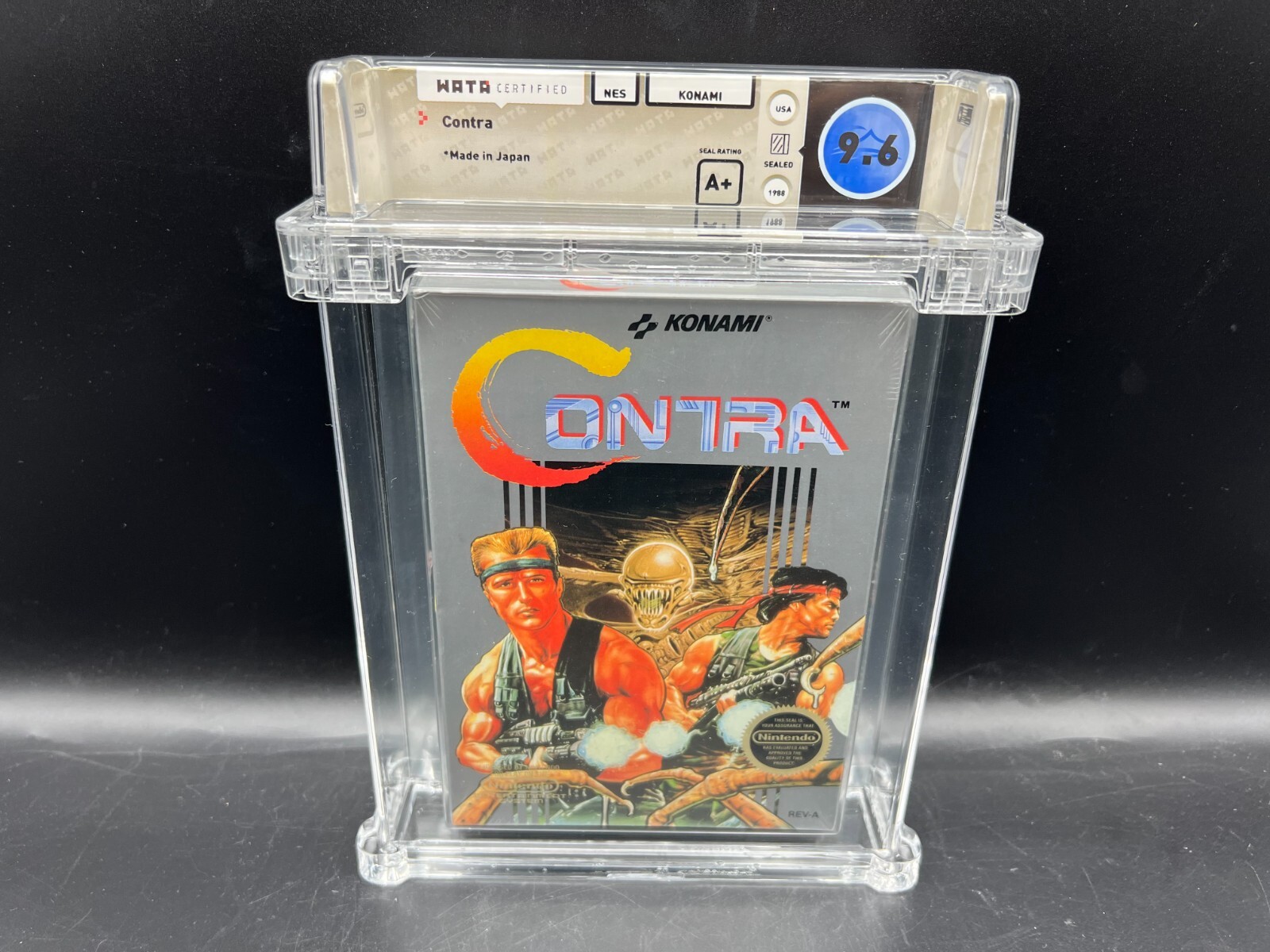 Contra Konami Nintendo NES WATA 9.6 A+ FACTORY SEALED MINT GRAIL VGA ...