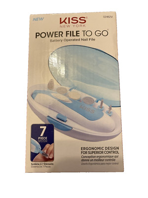 Kiss New York Power File To Go 7 Piece Portable Nail file System New | eBay