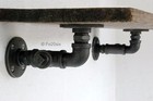 Wall mounted retail shop fitting POS shelf brackets Urban Industrial ...