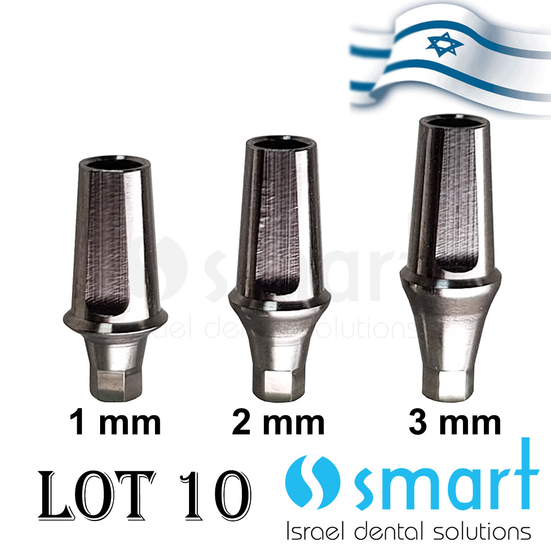lot x 10 Straight Abutment Hiossen Mini replica screw 1-3 mm conical | eBay