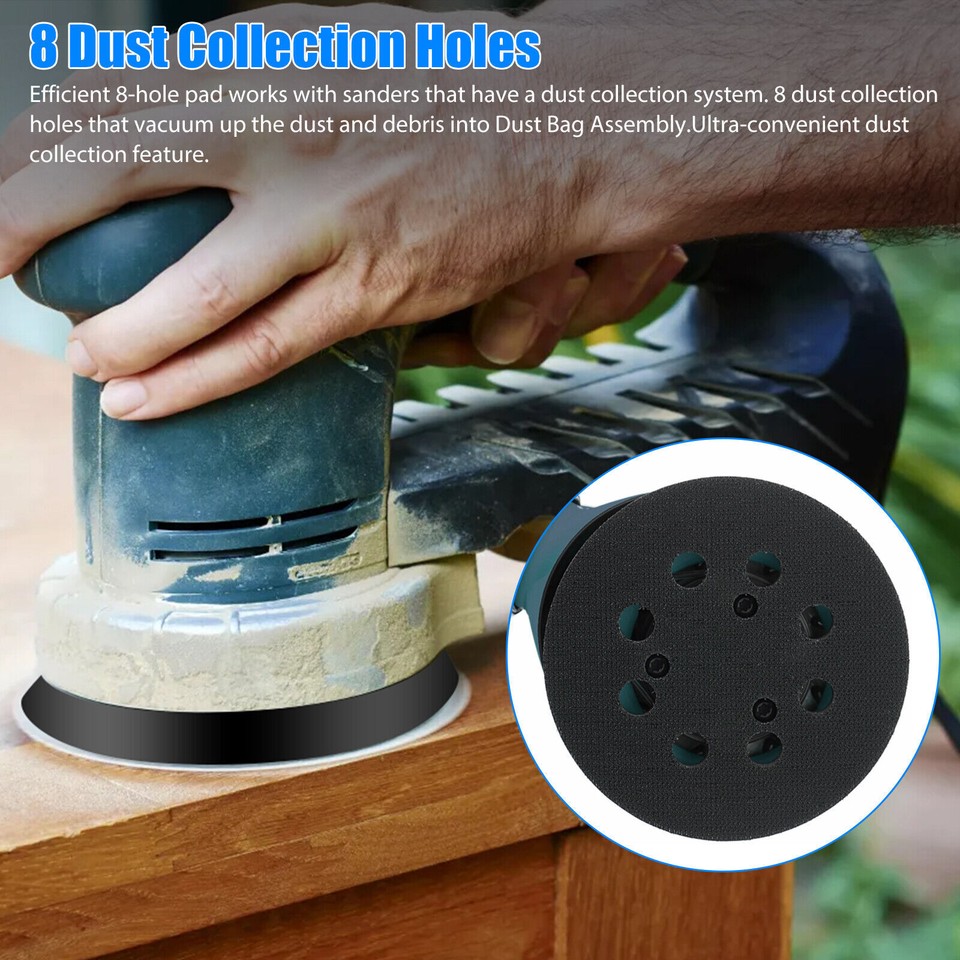 5 inch Hook and Loop Orbital Sander Pad 3-Screw for Makita Porter Cable ...