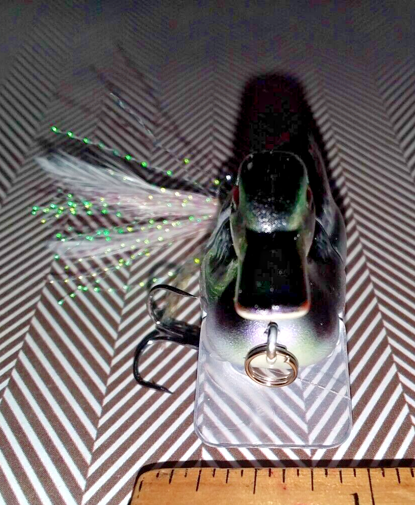 #2a REALISTIC Mallard DUCK TOPWATER WAKEBAIT Bass, Muskie, Pike NEW ...