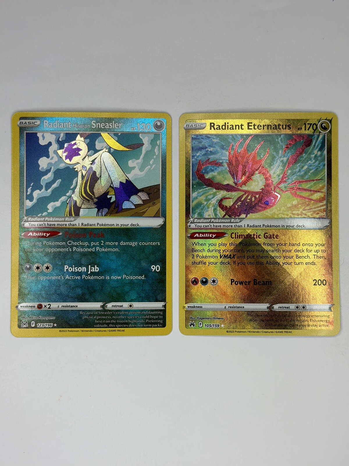 Pokémon TCG Sword & Shield Radiant Pokemon Card Lot - MINT Condition ...