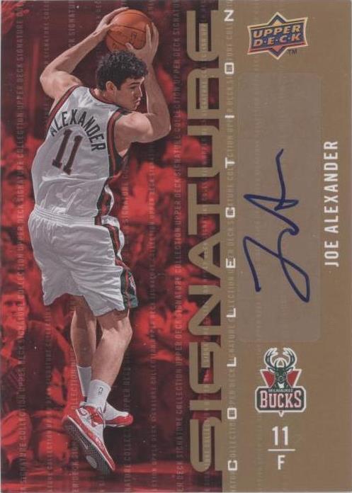 2009-10 Upper Deck - Signature Collection Joe Alexander #2 (AU) for ...