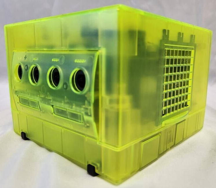 Nintendo GameCube Translucent EXTREME GREEN Gaming Console System ...