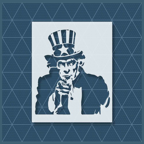 Uncle Sam Stencil – Patriotic, America, Military, Recruitment, Freedom ...