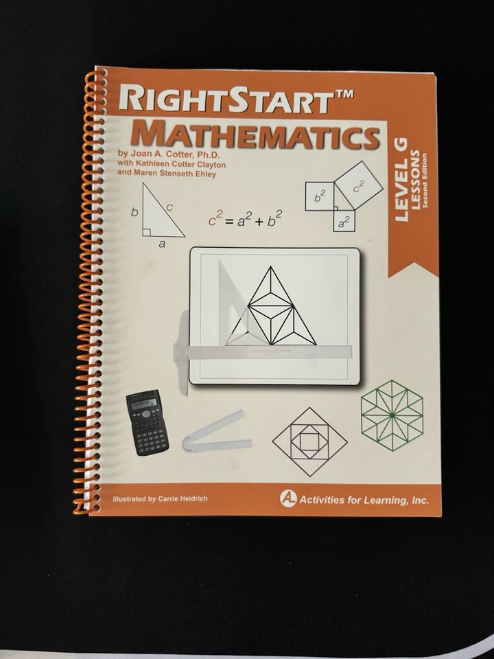 Rightstart mathematics Level G Lesson Book And Solutions Like New | eBay