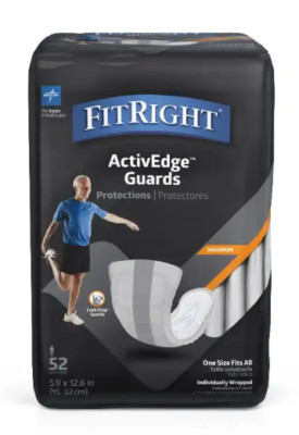 FitRight ActivEdge Bladder Control Guards For Men, Incontinence Male Guards,52ct | eBay