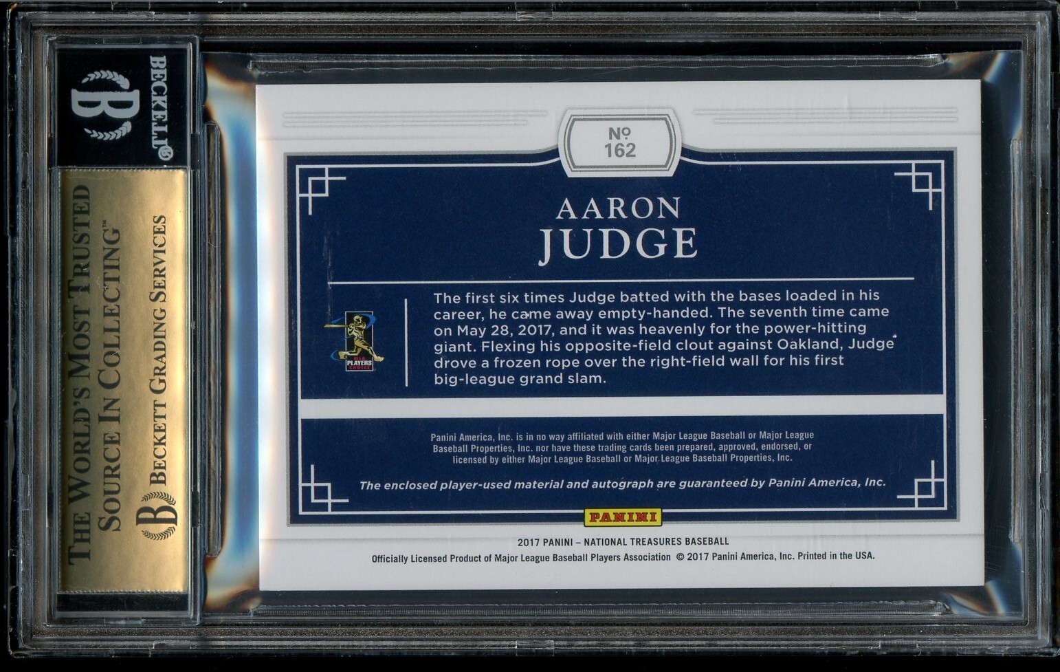 2017 Panini National Treasures - Rookie Materials Signatures Aaron ...