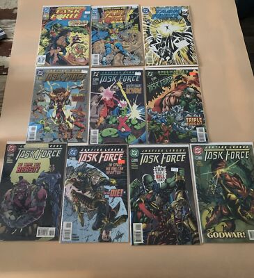 Lot Of 90s Comics Justice League Task Force 10 Issues Ok Condition | eBay