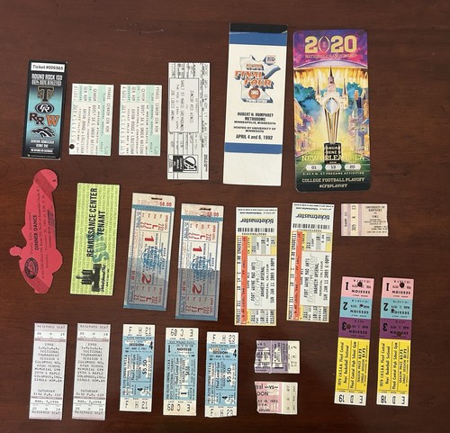 Lot Ticket Stubs Final Four Indiana High School Basketball Kentucky ...
