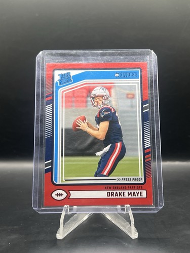 2024 Panini Donruss Drake Maye Red Press Proof Rated Rookie RC #379 ...
