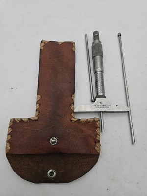 STARRETT NO.440-A DEPTH MICROMETER 2-1/2" HALF BASE LENGTH 0-1" RANGE ...