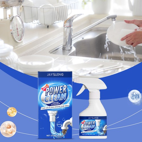 Jaysuing Drain Pipe Cleaner Deodorizer for Kitchen and Bathroom ...