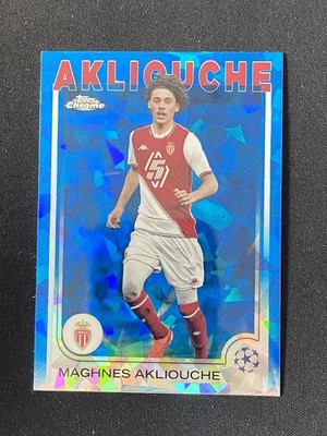 Maghnes Akliouch 2024-25 Topps Chrome Sapphire UEFA Monaco #64 | eBay