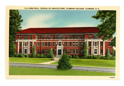 Long Hall, School of Agriculture, Clemson College, Clemson, SC Linen ...