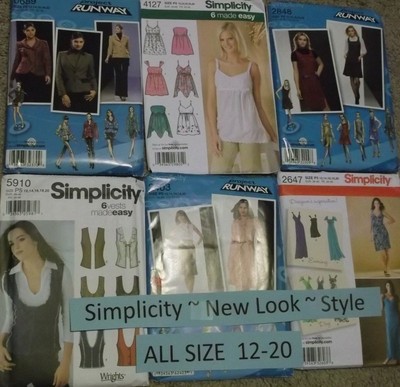 Simplicity Patterns (W) ~ All Patterns are Size 12-20 ...