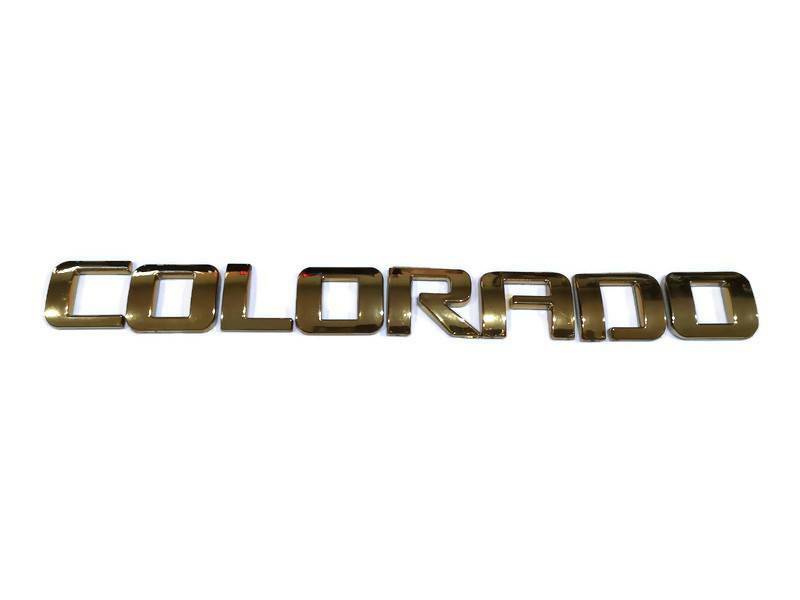 GOLD 3D Chevy COLORADO Emblem 15-19 Front/Rear Badge Symbol Sign ...