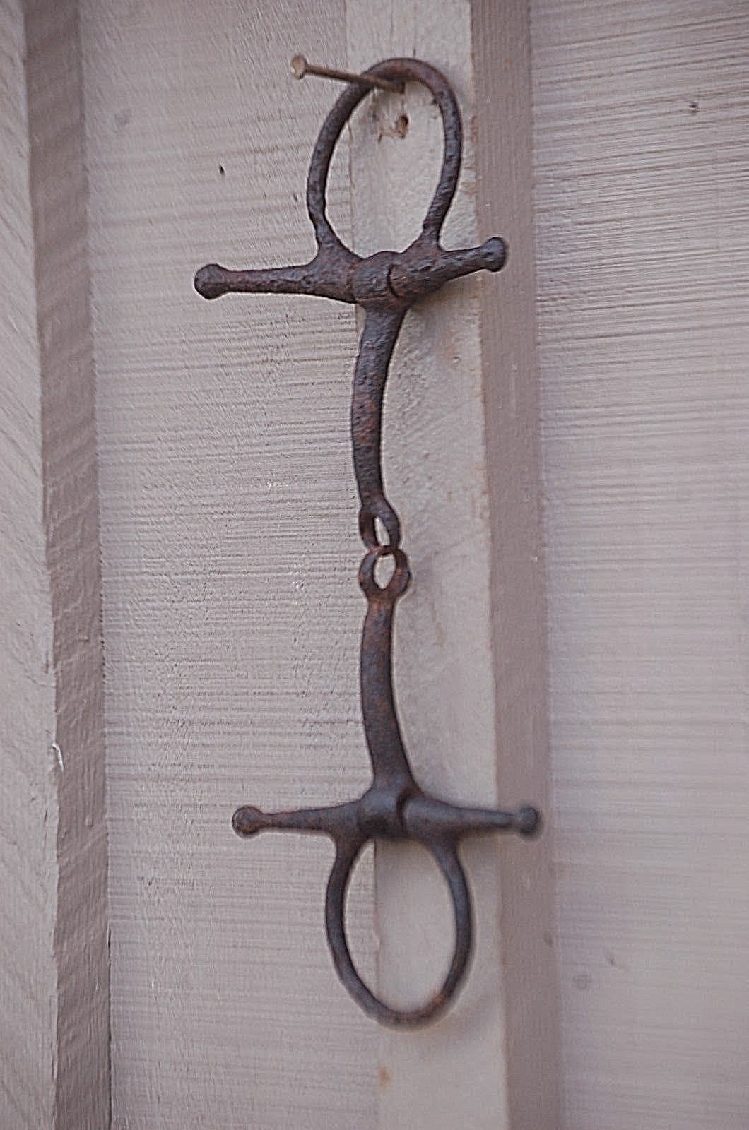 Primitive Full Cheek Snaffle Horse Mule Bit 5-1/2" Mouth Piece Wall Art ...