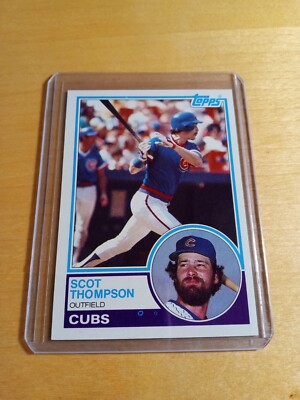 1983 Topps #481 SCOT THOMPSON Chicago Cubs Baseball Card, Outfielder ...