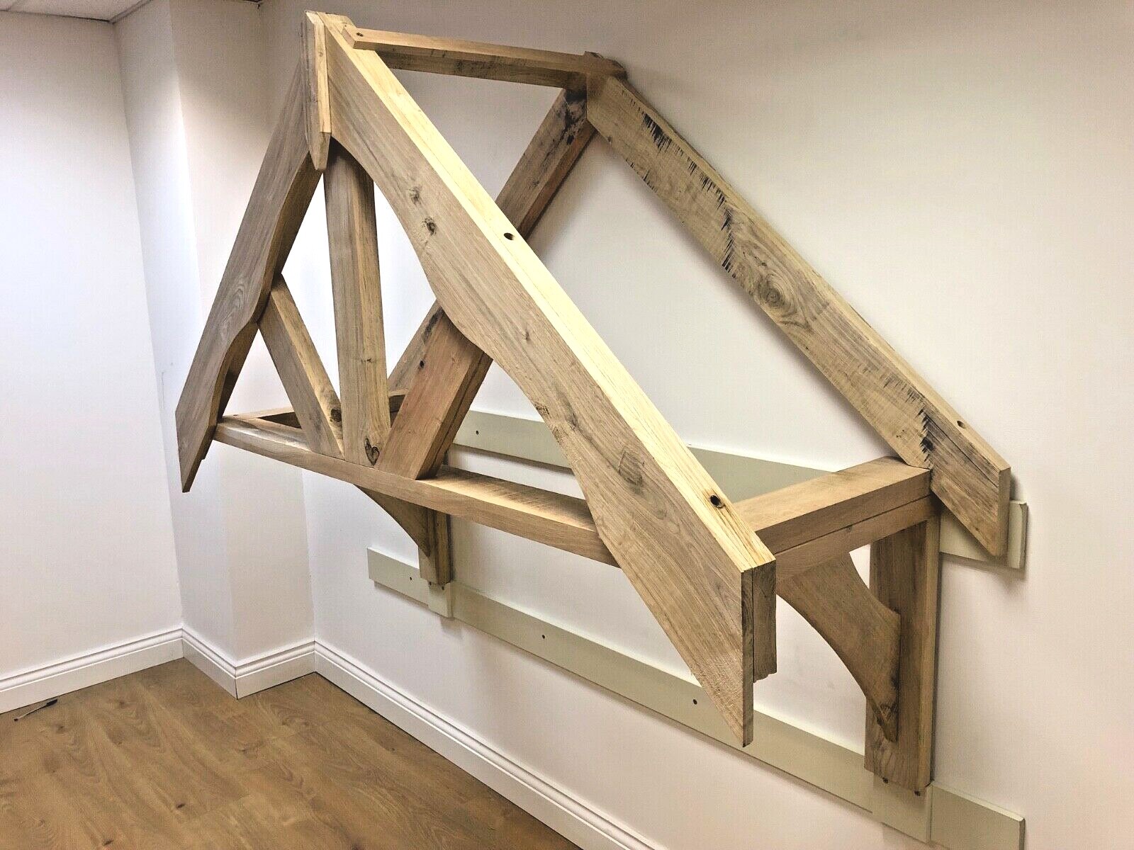 Solid Oak Porch Canopy 1500mm Wide x 600mm Depth - Porch Canopy Solid ...