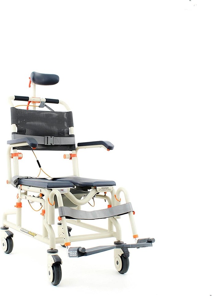 ShowerBuddy SB3T Roll in Bath Shower Commode Chair with Tilt ...