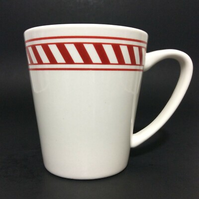 DesignPac Coffee Mug Cup White Red 12 Oz | eBay