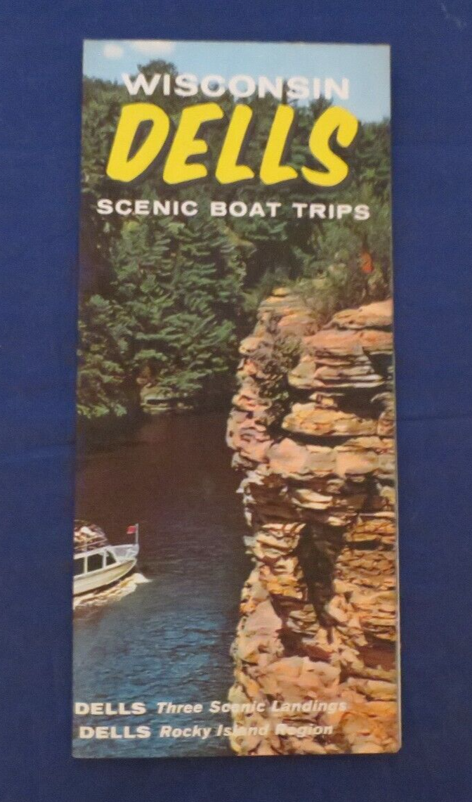 Vtg. Brochure Wisconsin Dells Boat Trips brochure lithograph by Felix ...