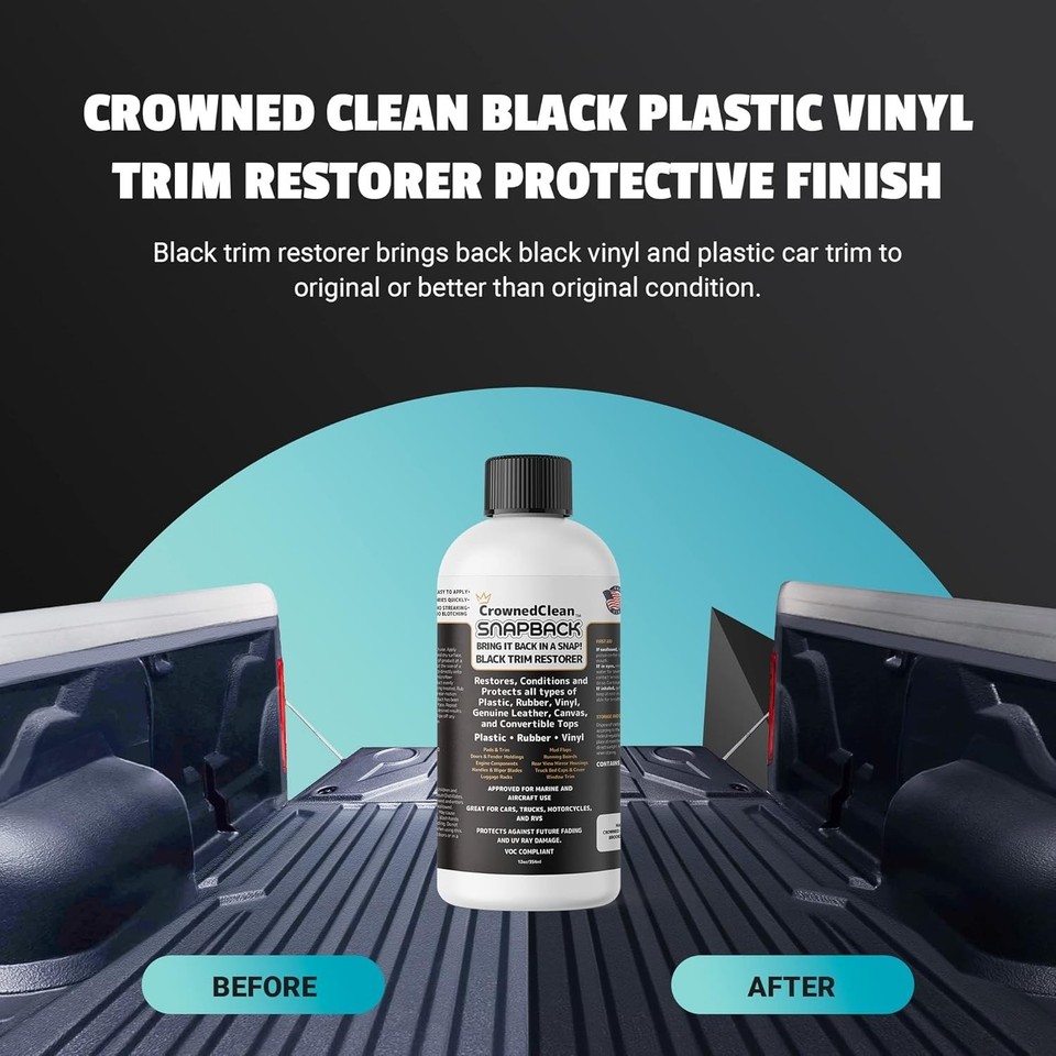 Solution To Black Plastic Vinyl Trim Restorer Use for Car Truck Detail ...