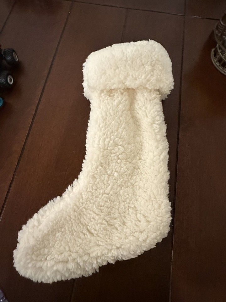 Victoria's Secret PINK Doggie Stocking 16"x 9" White Sherpa * | eBay
