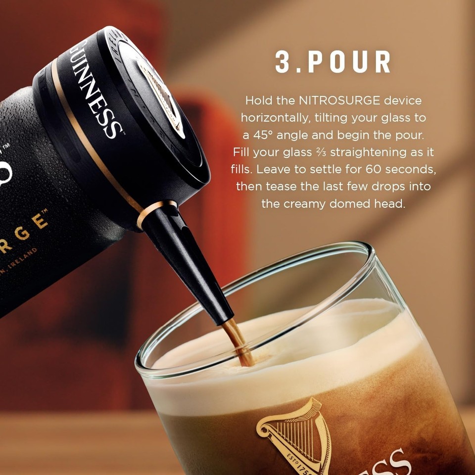 Guinness Draught Nitrosurge Device | Stout Beer | Perfect Pub Pour at ...