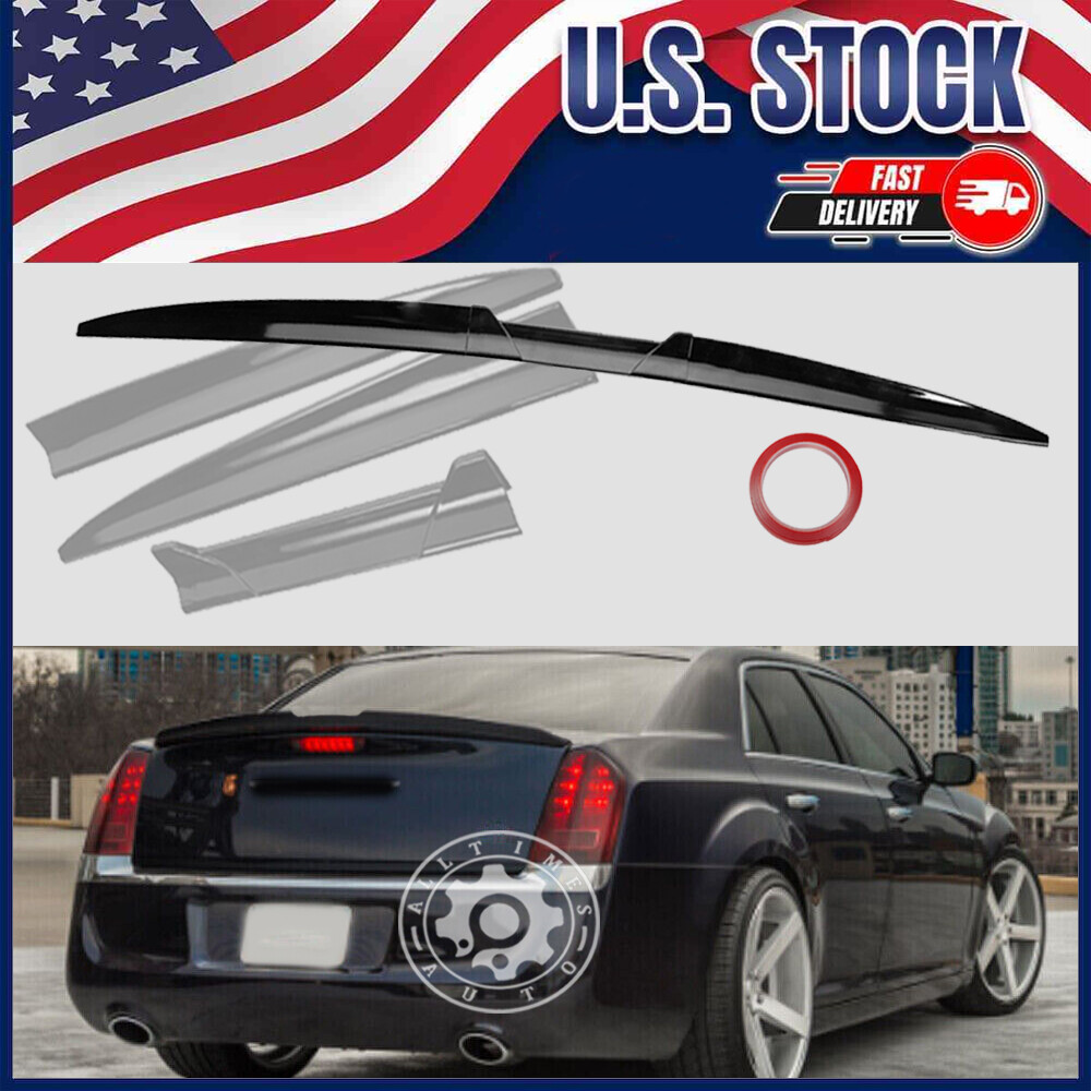 For Chrysler 300 300C 200 Gloss Black Rear Trunk Spoiler Wing Bumper ...