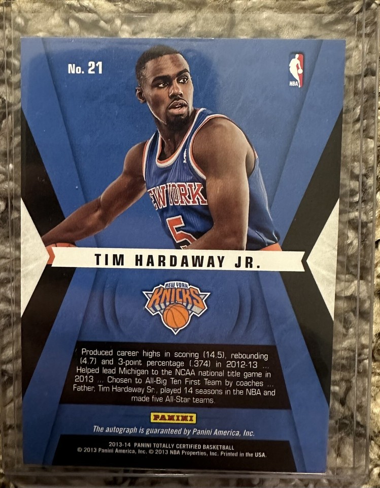 2013-14 Totally Certified Tim Hardaway Jr. Rookie Roll Call Auto ...