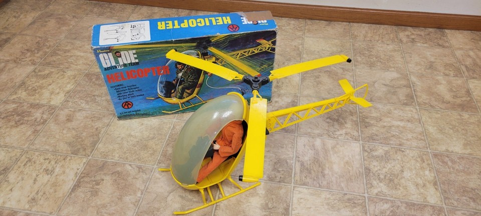 GI Joe Adventure Team Vehicle GI JOE YELLOW HELICOPTER GI JOE 1964 GI ...