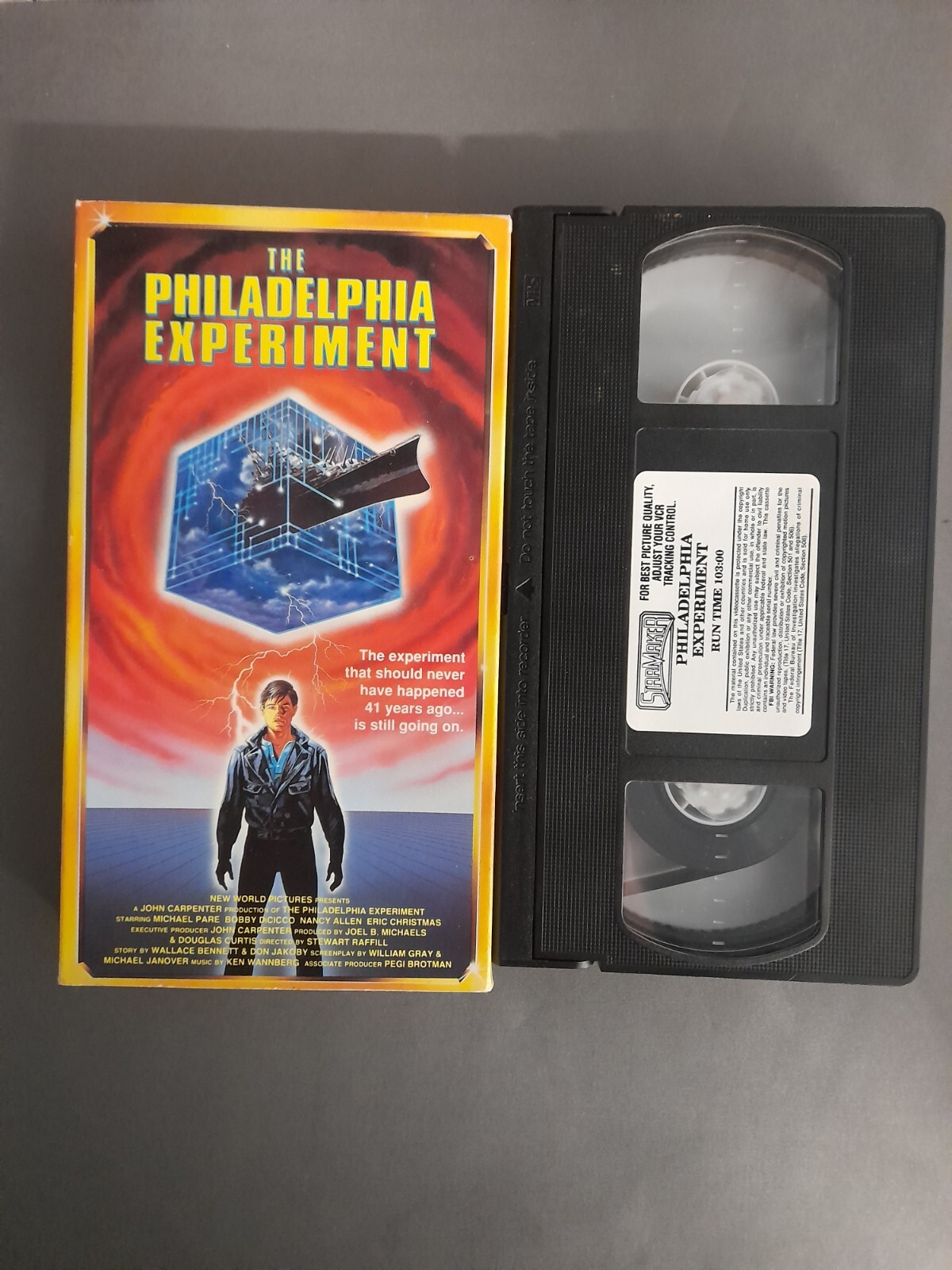 The Philadelphia Experiment (VHS 1984) Nancy Allen & Michael Paré RARE ...