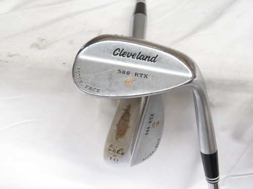 Used Cleveland 588 RTX Wedge Set 56.10* 60.08* Dynamic Gold S300 Stiff ...