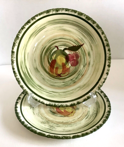 USA Made - Blue Ridge Underglaze Hand Painted Salad Plates Southern ...