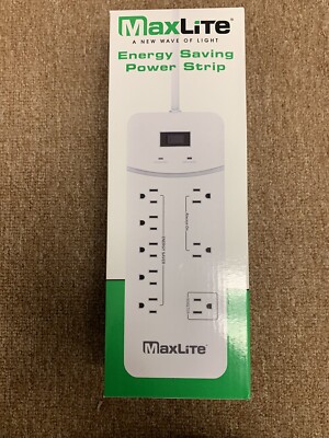 MAXLITE ENERGY SAVING SMART POWER STRIP *BRAND NEW IN BOX SEALED | eBay