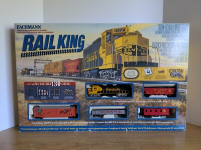 Bachmann Rail King Santa Fe EMD GP40 HO Scale Electric Train Set ...