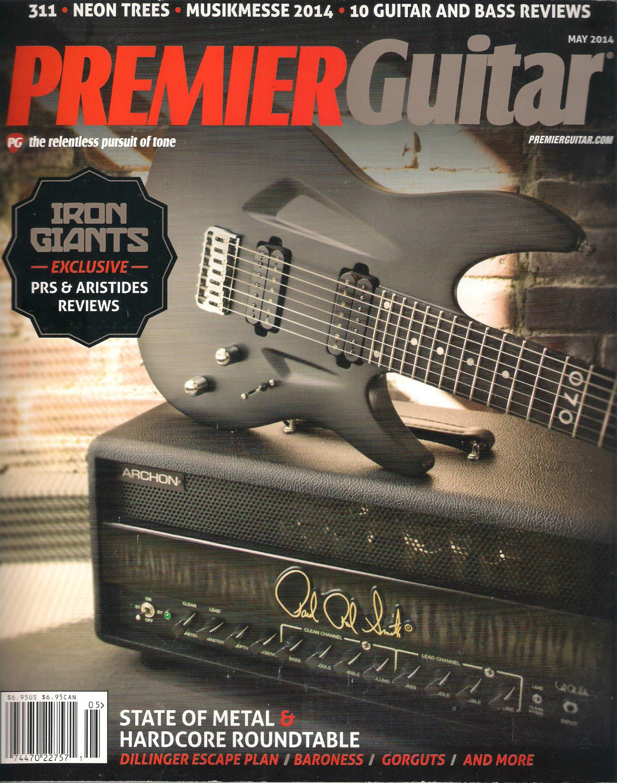PREMIER GUITAR May 2014 Aristides 070 PRS Archon Rig Rundown Robben ...