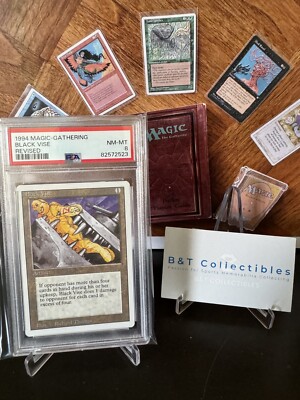 1994 Magic The Gathering Black Vise Revised PSA 8 NM-MT Low POP | eBay