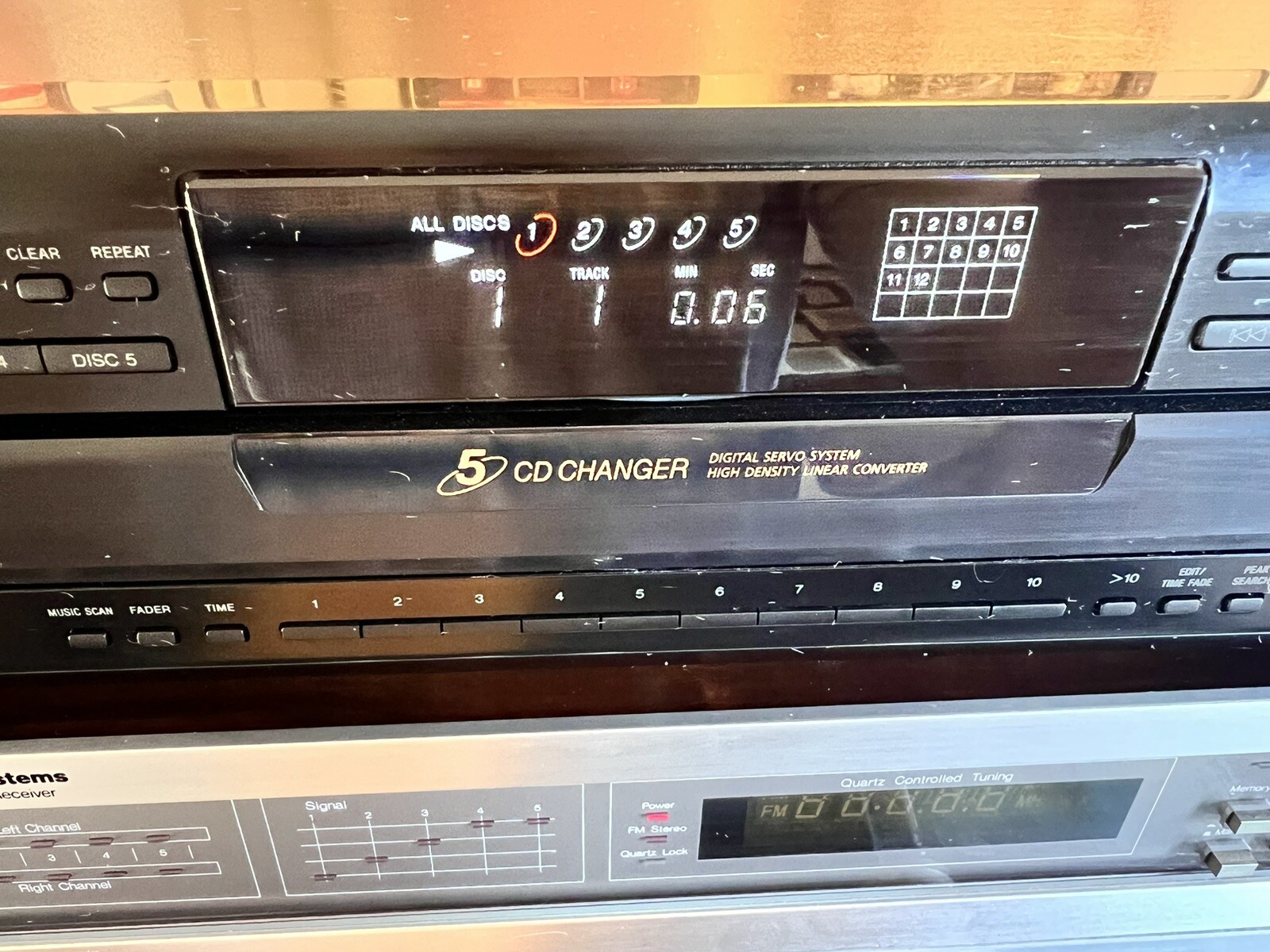 Sony Compact Disc Player 5 Disc CD Changer Carousel CDP-CE405 No Remote ...