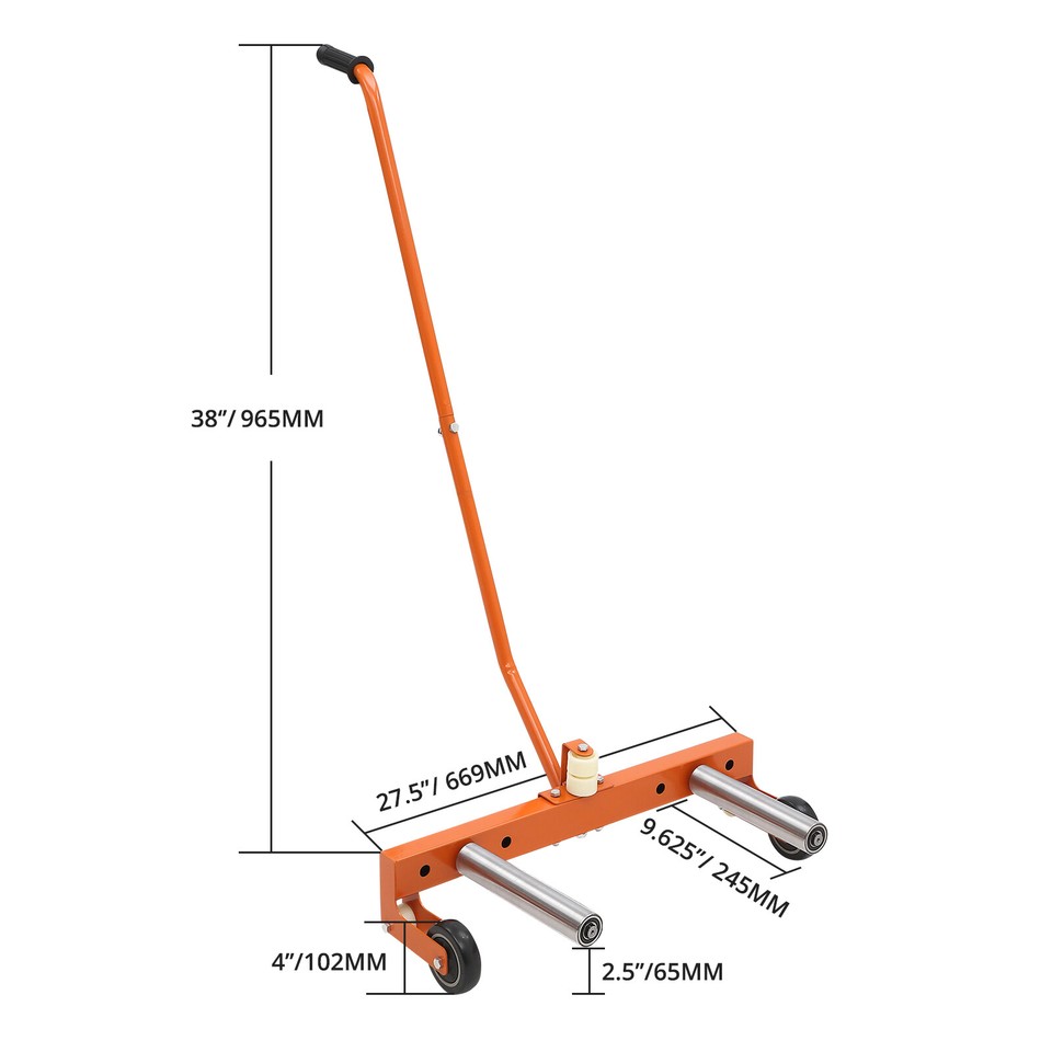 330 LBS Tire Wheel Dolly Heavy Duty Adjustable Rolling Wheel Dolly for ...