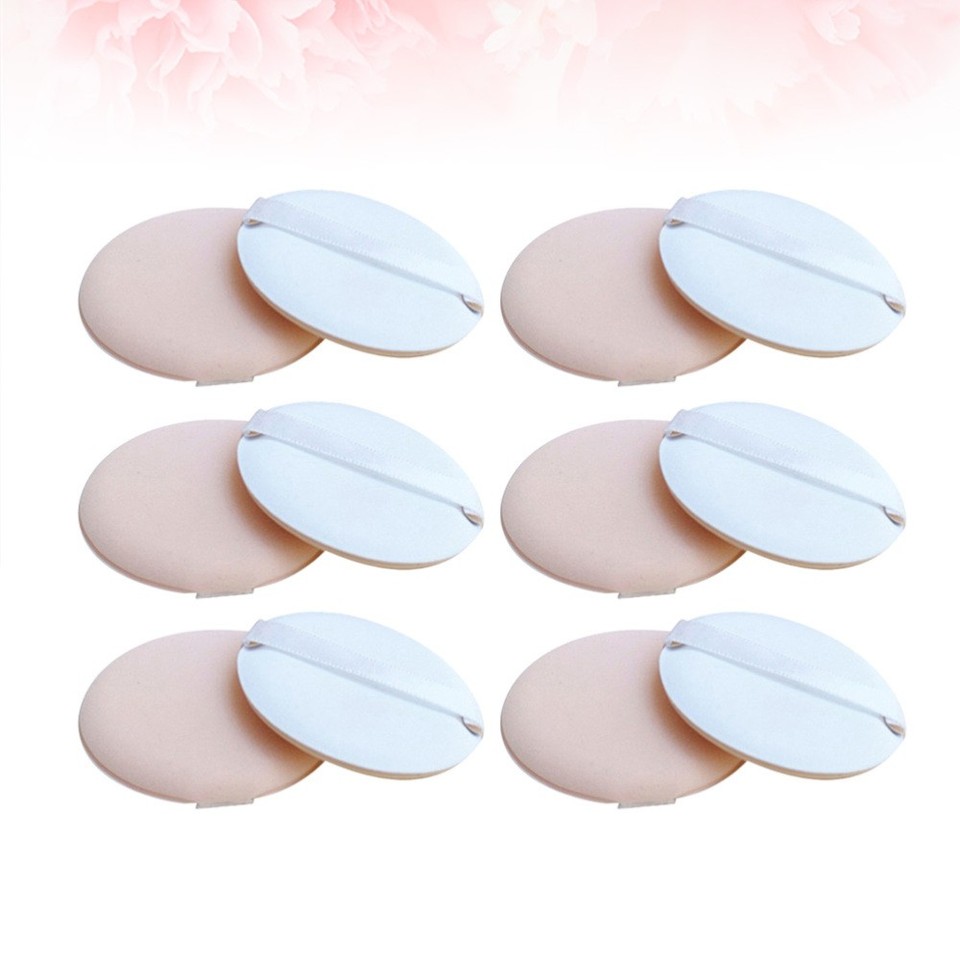 12pcs Round Puff Foundation Sponge Puff Cosmetic Powder Makeup ...