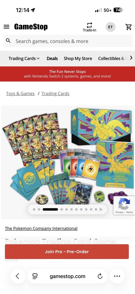 Pokemon Center Mega Evolution: Ascended Heroes ETB 2/20/2026 (pre-order ...