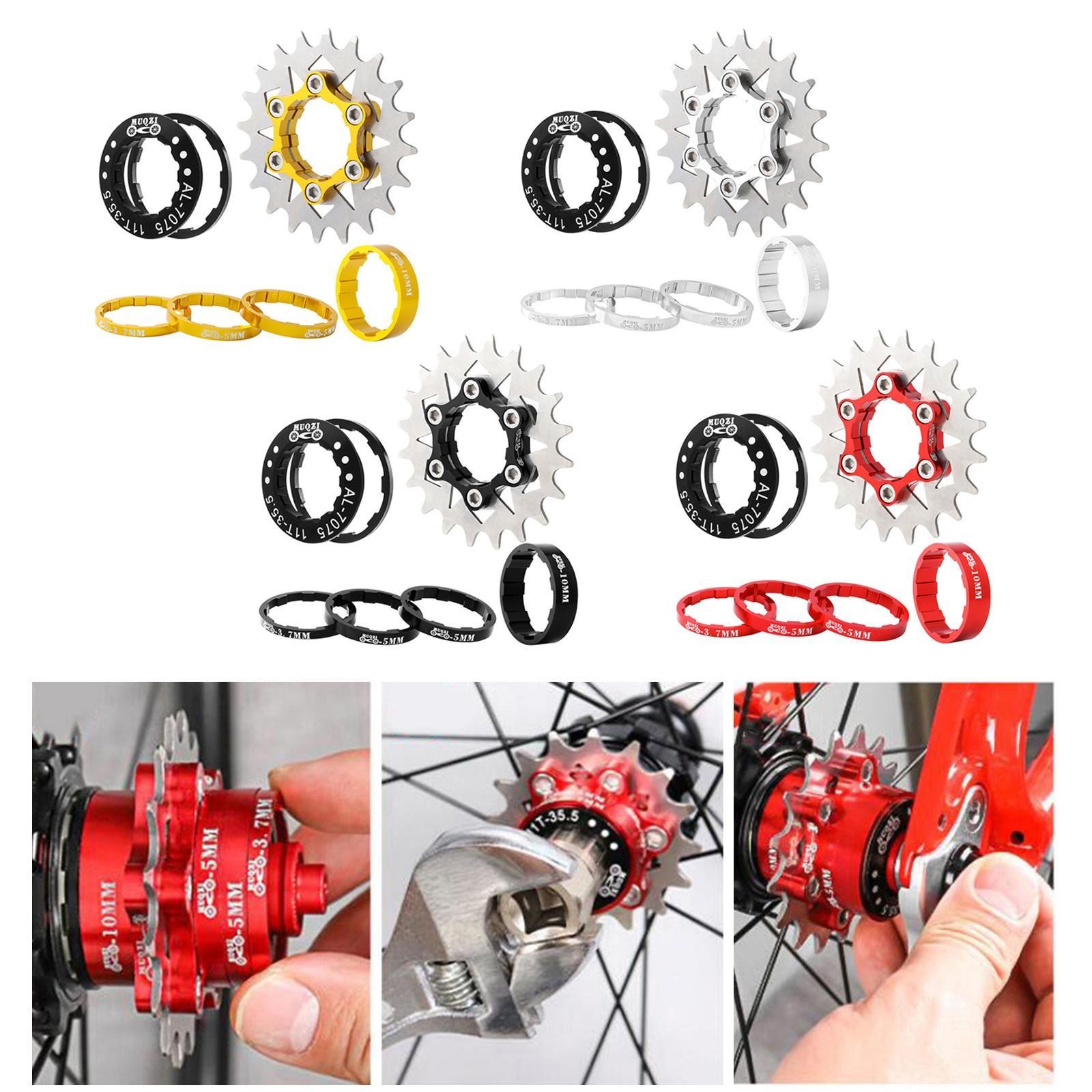 Single Speed Cassette Set Conversion Kit Adapter Component Refit Parts ...