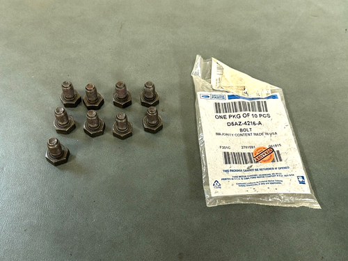 Ford OEM NOS D5AZ-4216-A Ring Gear Bolts 9x 1980-2014 Ford Mustang 5.0L ...