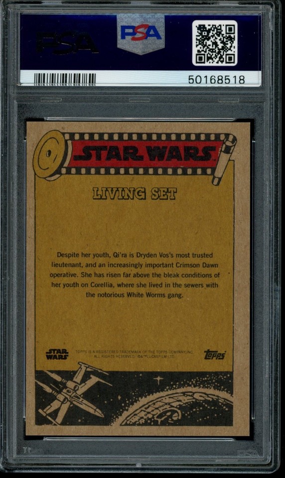 2020 Topps Star Wars Living Set #123 Qi'Ra PSA 10 Gem Mint Card ...